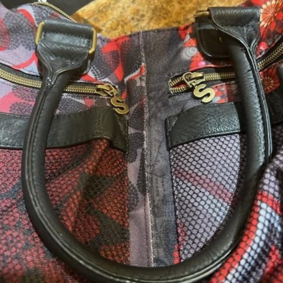 Desigual | Bags | Nwt Desigual Purse Bag Gorgeous Red And Black Cloth ...